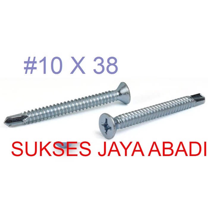 Jual Skrup SDS FH “LION" 10 X 38 / SEKRUP / SELF DRILLING SCREW / FLAT ...
