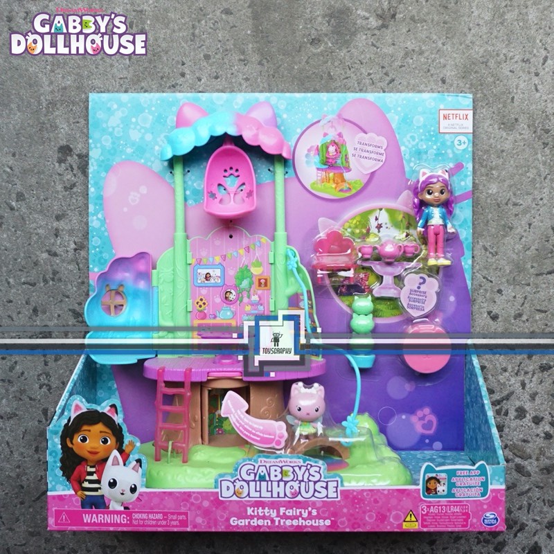 Jual Gabby Dollhouse Kitty Fairy Garden Treehouse Rumah Gabby's ...