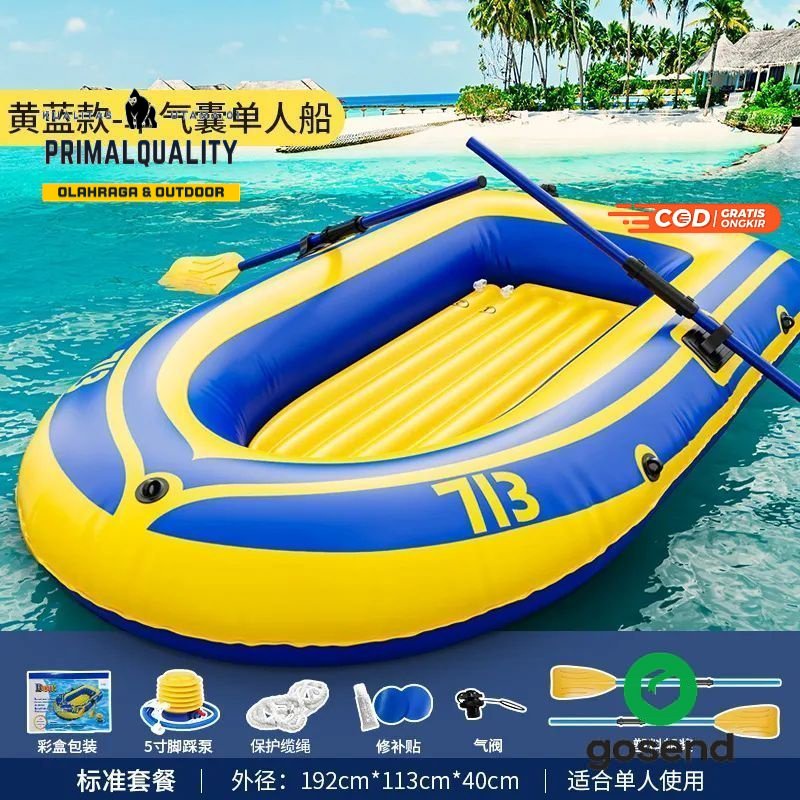 Jual 2-4 orang Kayak rakit perahu iakers dengan pompa udara, tali ...