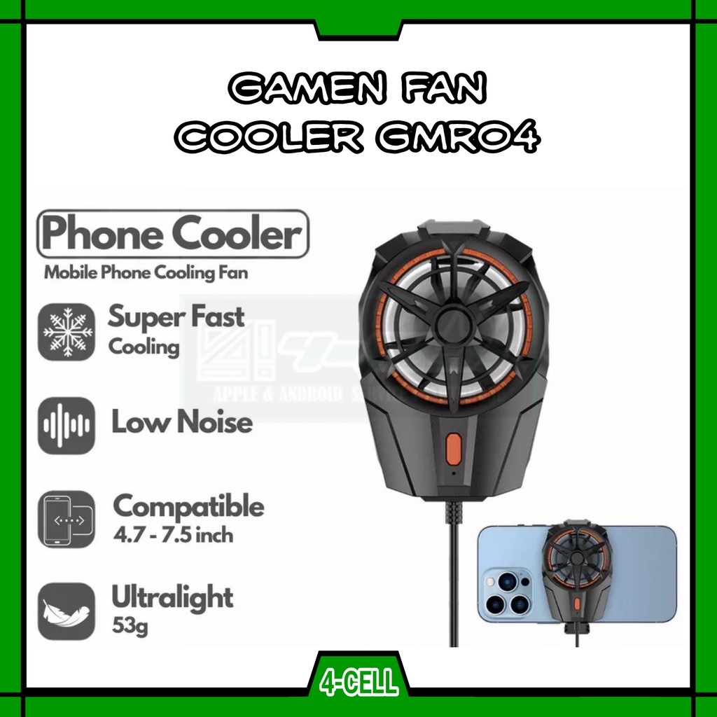 Jual GAMEN FAN COOLER GMR04 RADIATOR PENDINGIN HP COOLING FAN GAMING ...