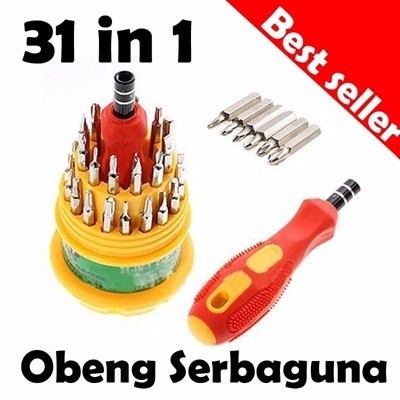 Jual Obeng Set 31in1 - Obeng Set Telur - Obeng Mini Service Elektronik HP | Shopee Indonesia