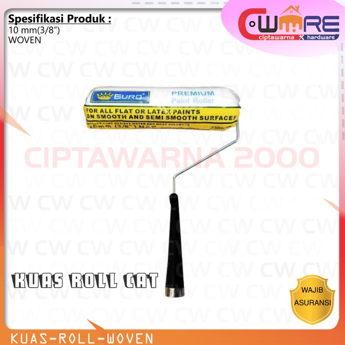 Jual Kuas Roll Woven 10mm Nap Roller Cat Tembok | Shopee Indonesia