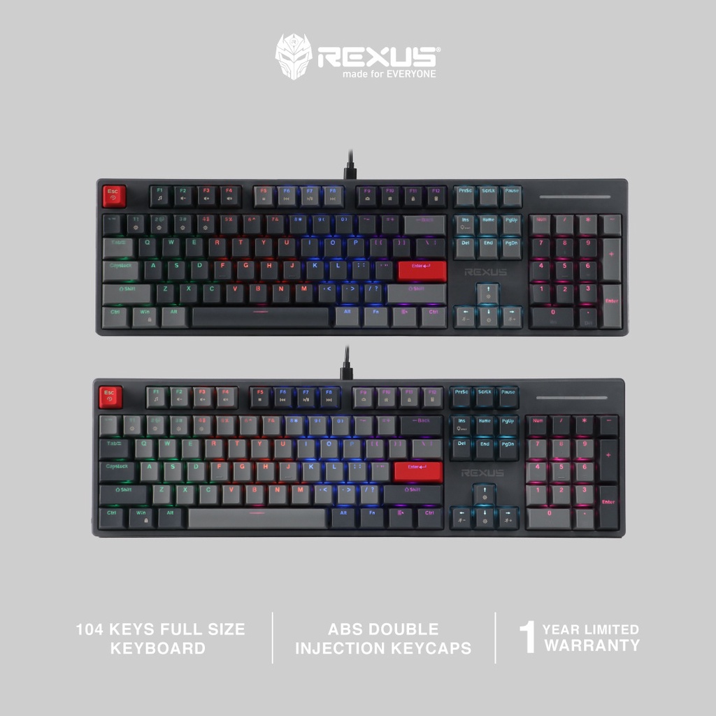 Jual Rexus Keyboard Gaming Heroic KX5 | Shopee Indonesia