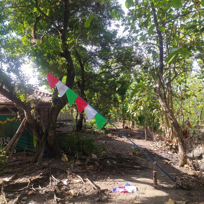 Jual umbul umbul 6 mata gergaji bendera merah putih umbul-umbul murah ...