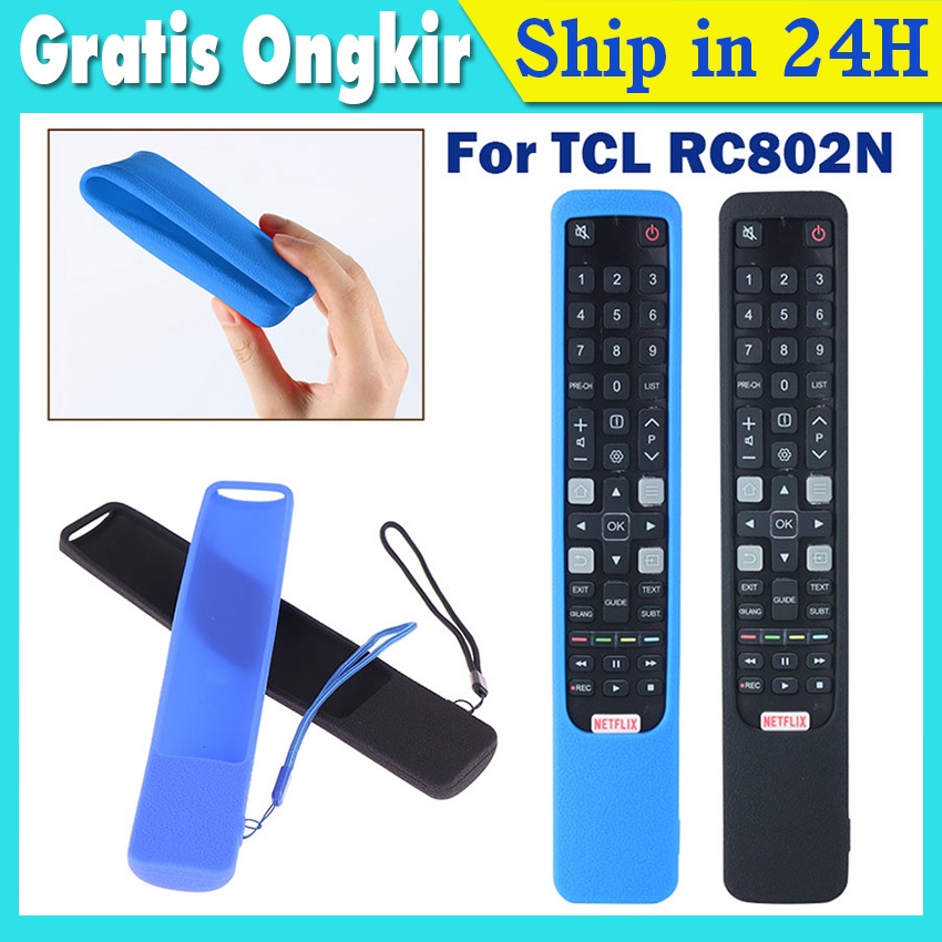 Jual Remot Remote TV TCL LCD LED Smart TV + Casing Silikon RC802N S6 ...