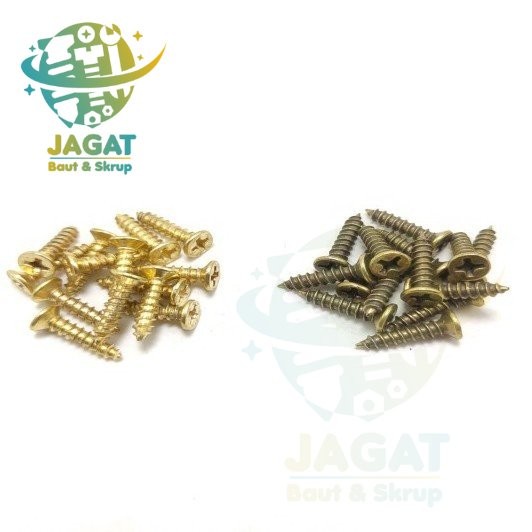 Jual Skrup mini kepala flat TF 6x13mm Sekrup kepala datar impor 100's ...