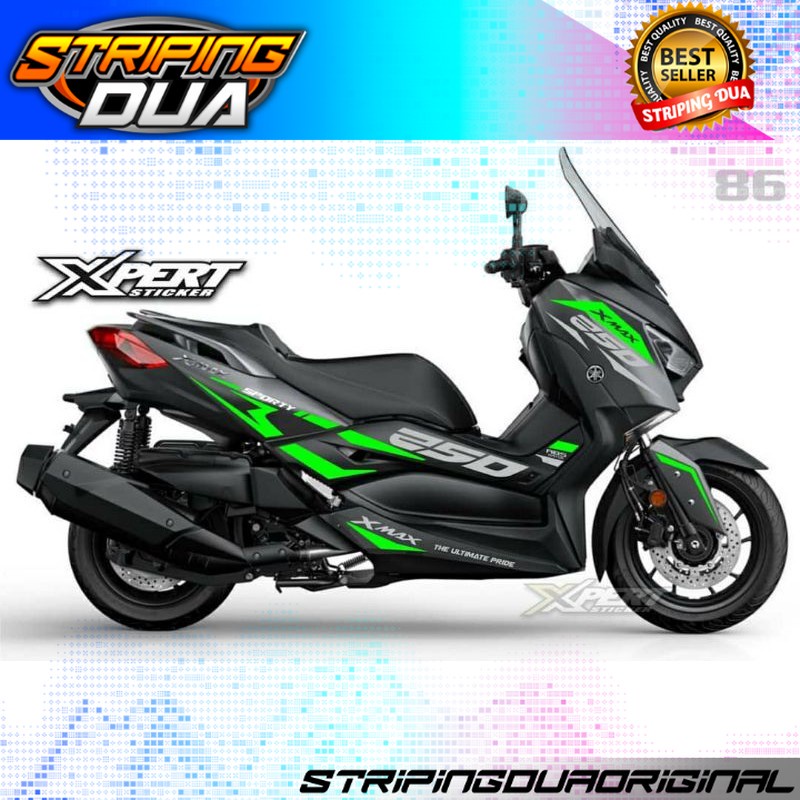 Jual Striping Cutting Sticker Yamaha Xmax 9 Pilihan warna dan design ...