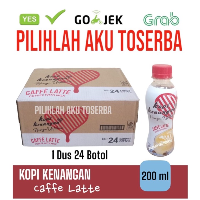 Jual KOPI KENANGAN CAFFE LATTE COFFEE 200 ml - ( 1 DUS isi 24 botol ...