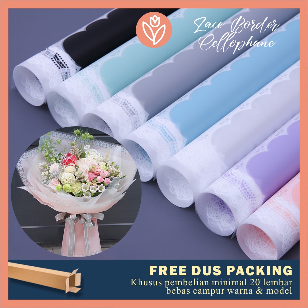 Jual TULIP PAPERIE KERTAS BUKET BUNGA MOTIF RENDA LACE BORDER ...