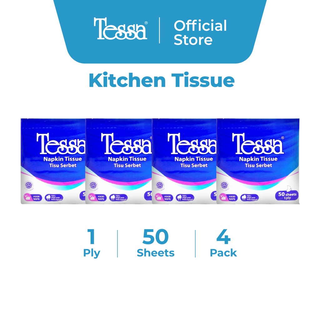 Jual Tessa Family Napkins Tisu 4 x 50 sheets | Shopee Indonesia