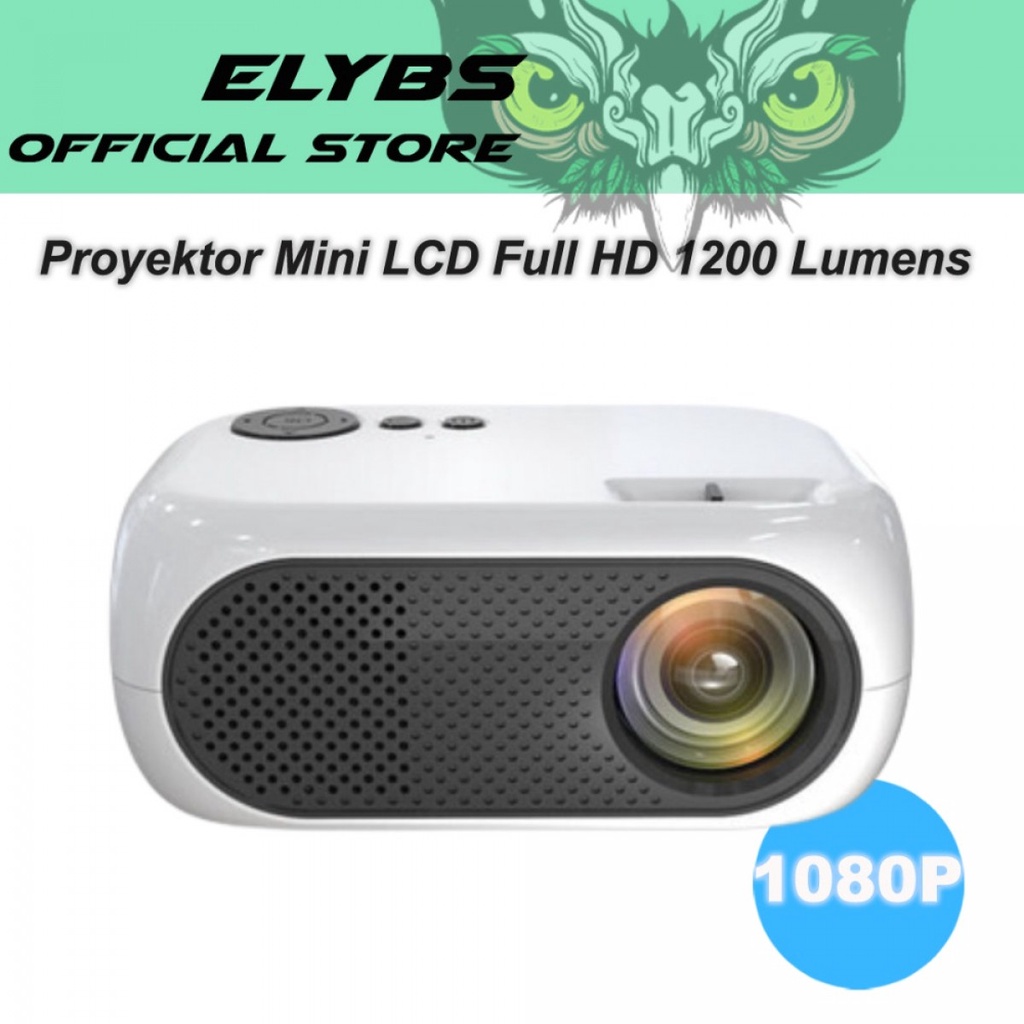 Jual Proyektor Mini Portabel LCD Full HD 1080P 1200 Lumens Built In ...