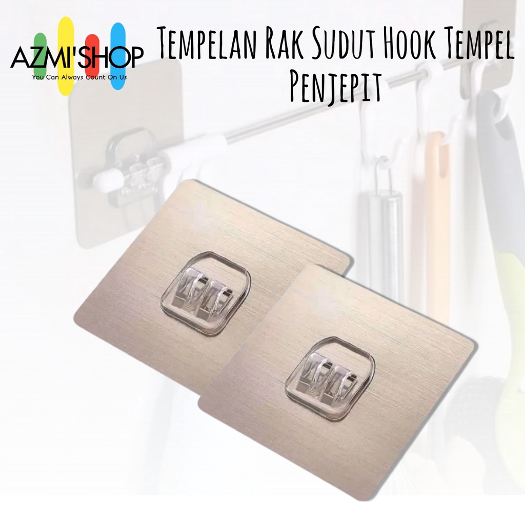 Jual Tempelan Dinding Superkuat Hook Rak Sudut Gantungan Hook Rak Sudut ...