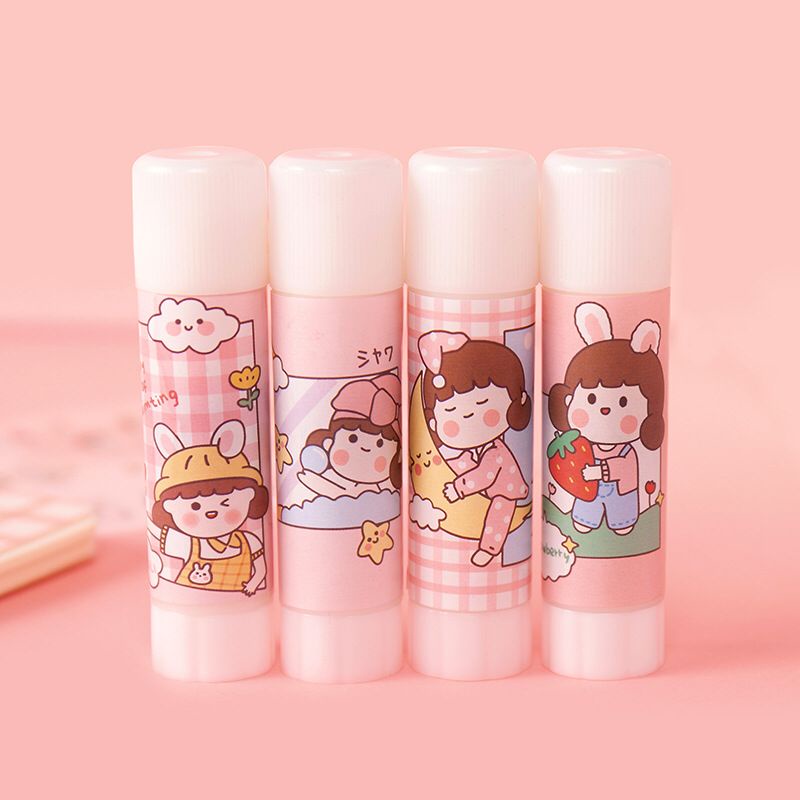 Jual [MILOLI] SOLID GUM GLUE STICK KARTUN Paper Lem Kertas Lem Stik ...
