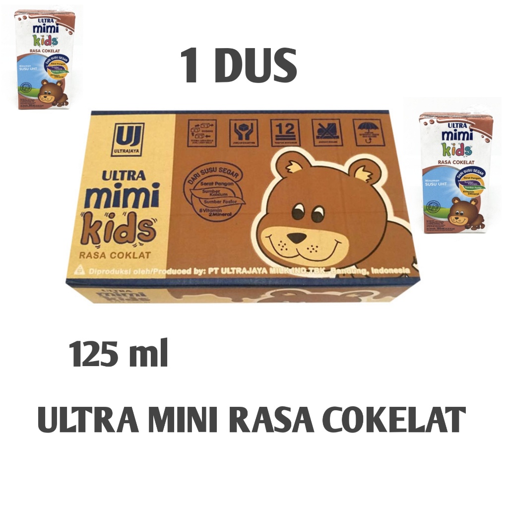 Jual SUSU ULTRA MINI KIDS COKELAT 125 ml (1 DUS ISI 40 ) | Shopee Indonesia