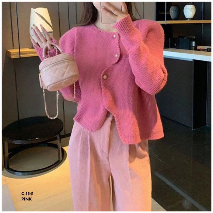 Jual Import Sweater Rajut Wanita Kancing Unik Premium (C-3541) | Shopee ...