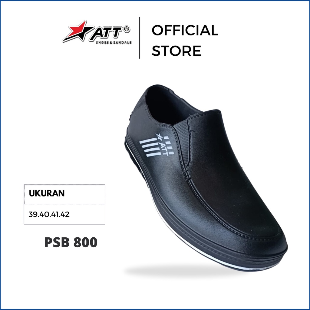 Jual PRO ATT PSB 800 HITAM PUTIH Sepatu Karet Selop Pria Nyaman Anti ...