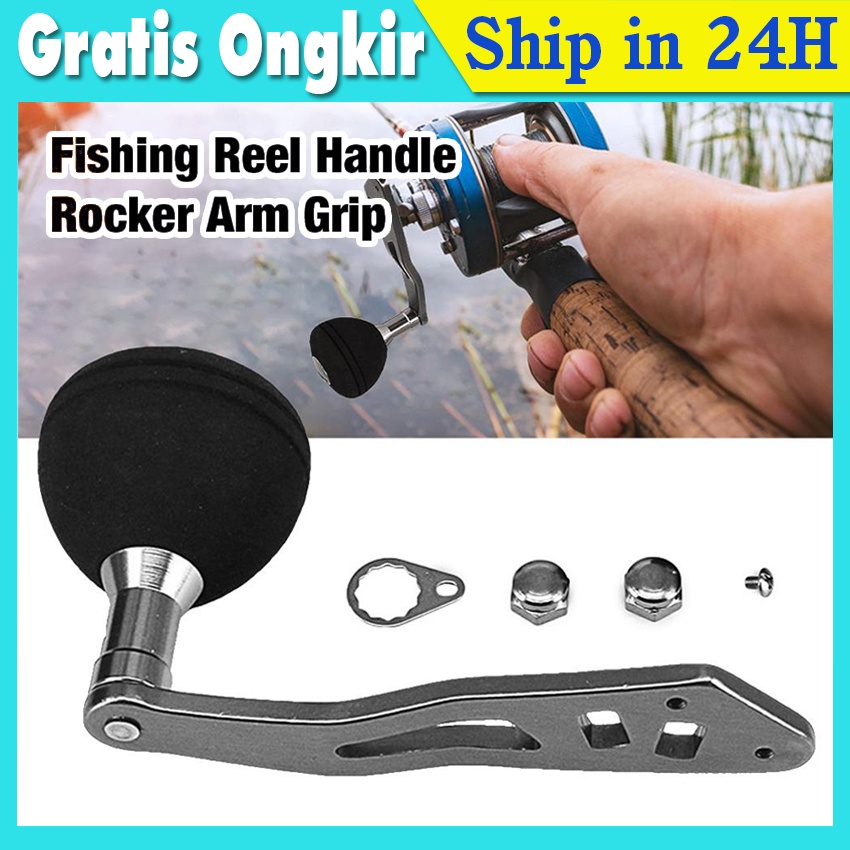 Jual Power Single Fishing Reel Handle EVA Knob for Drum Baitcasting ...