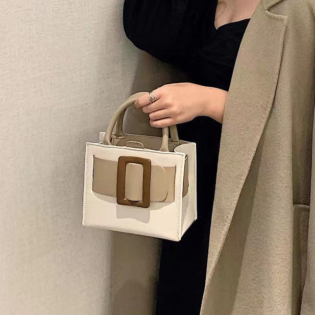 Jual DMTS057 Handbag Simple Kotak Polos Tas Tote Wanita Tas Bahu ...