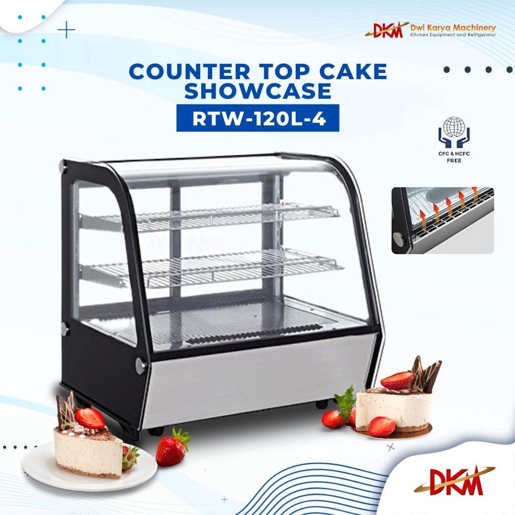 Jual GEA RTW-120L-4 Counter Top Cake Showcase / Cake Display | Shopee ...