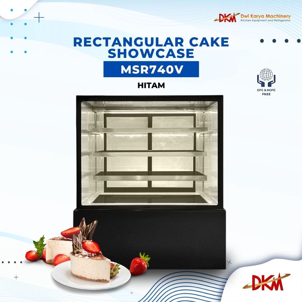 Jual GEA RECTANGULAR CAKE SHOWCASE (BLACK) / MSR740V | Shopee Indonesia
