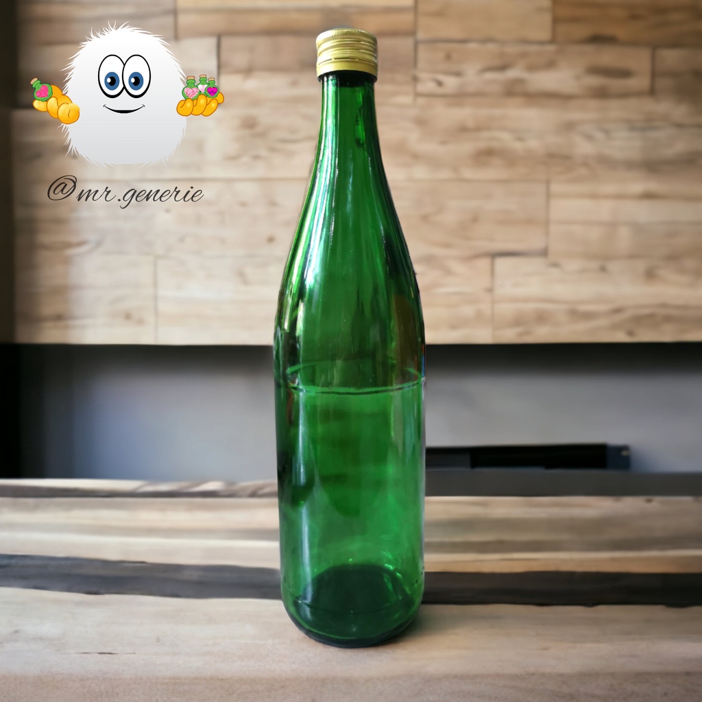 Jual Mr.Generie 750mL Green Glass Bottle with Aluminium Lid / Botol ...