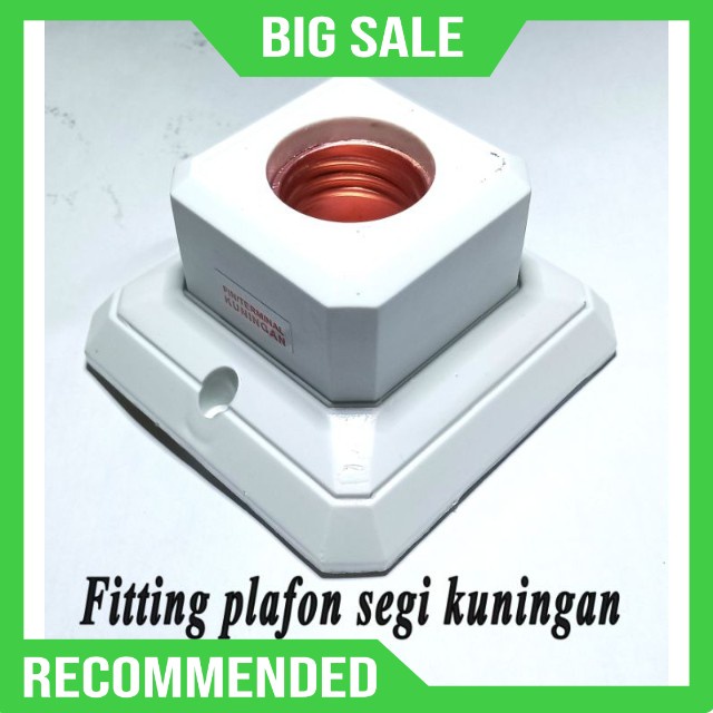 Jual fitting lampu plafon segi untuk dekorasi dan umum | Shopee Indonesia