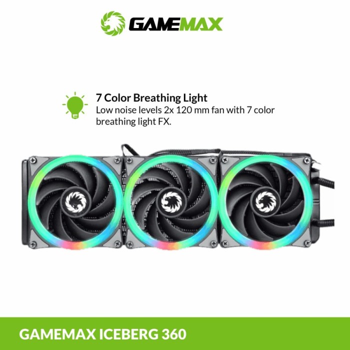 Jual GAMEMAX ICEBERG 360 ICEBERG ARGB WATER COOLING SYSTEM mantap ...