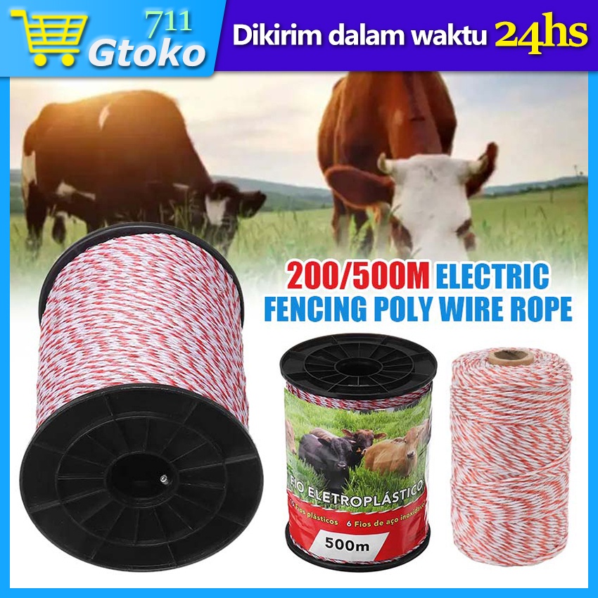 Jual Kawat Pagar Listrik Peternakan Jaring Pagar Listrik Panjang 200 / ...