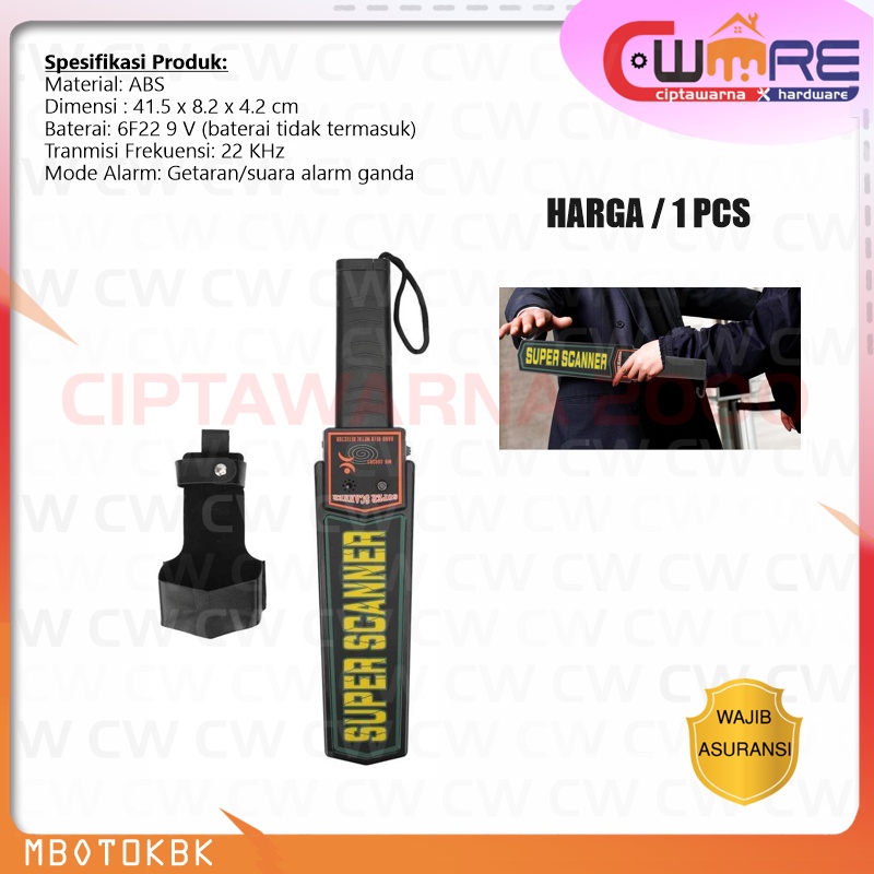 Jual Alat deteksi cek barang security scan logam metal detektor bandara mall - BDB | Shopee ...