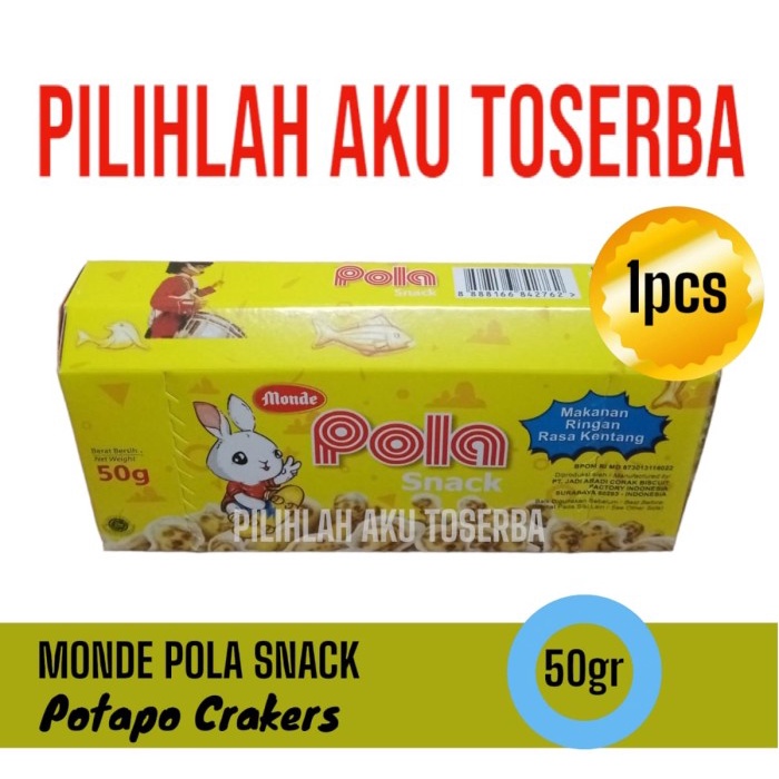Jual Monde POLA SNACK 50 gr - ( HARGA 1 BOX ) | Shopee Indonesia