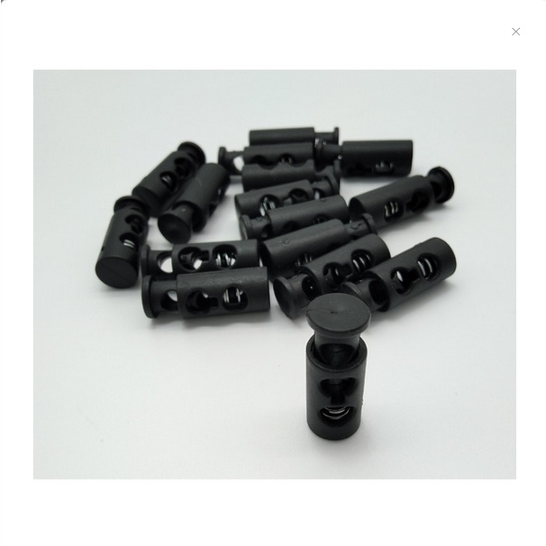 Jual Stopper Tali Plastik End Jaket Pegas Hitam dan Transparan type 003 ...