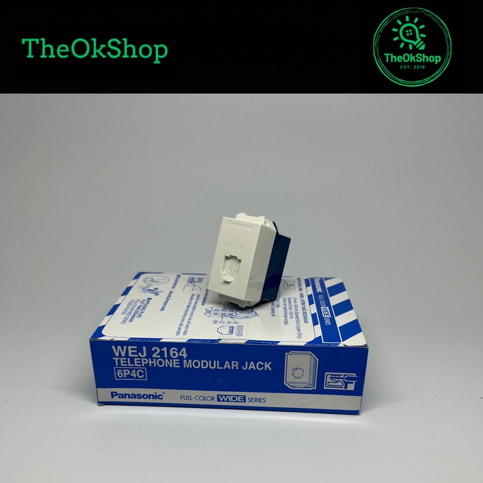 Jual Panasonic WEJ 2164, WEJ2164 Telephone Modular Jack, Jack Telepon ...