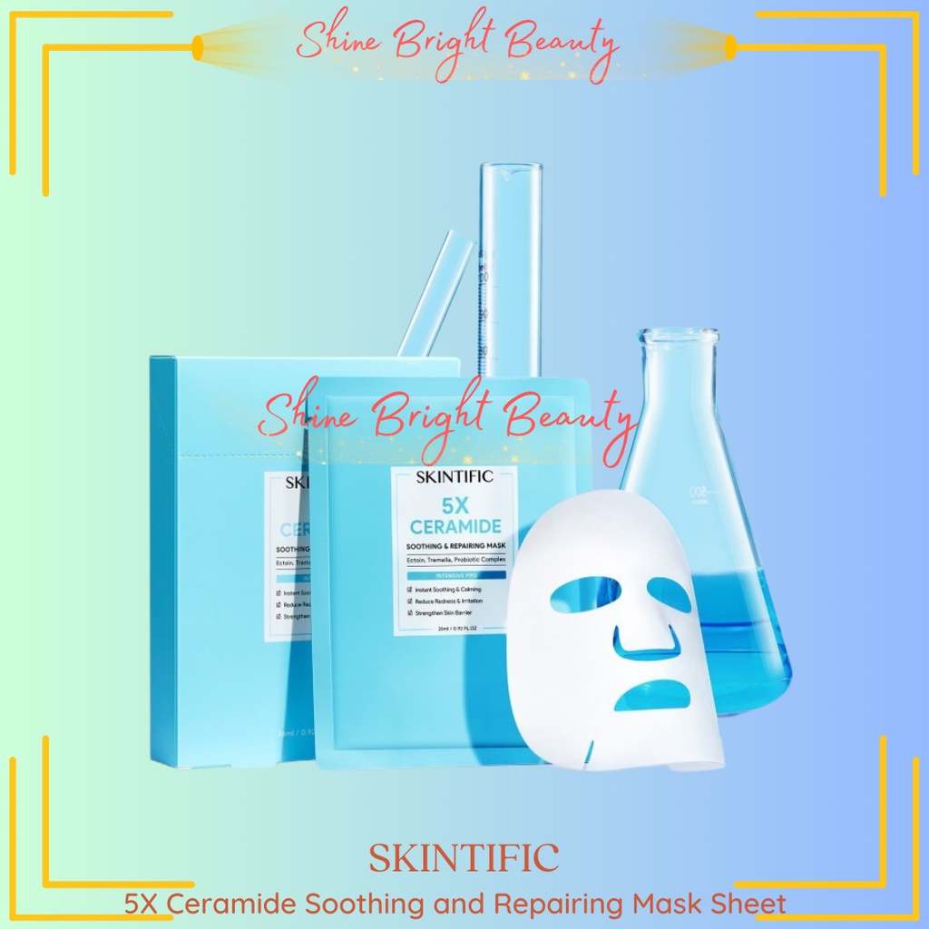 Jual SKINTIFIC Masker Wajah 5X Ceramide Soothing and Repairing Mask ...