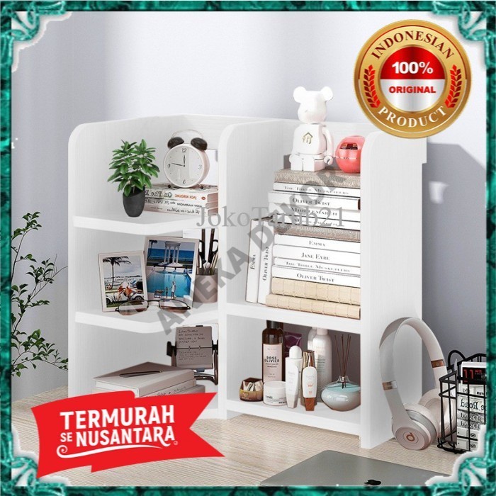Jual Rak Buku Meja Belajar Kantor Minimalis Aesthetic Estetik Sudut ...