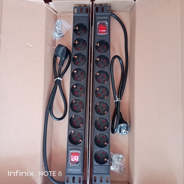 Jual pdu rack server 8port/power distribution unit for cabinet/PDU 8 ...