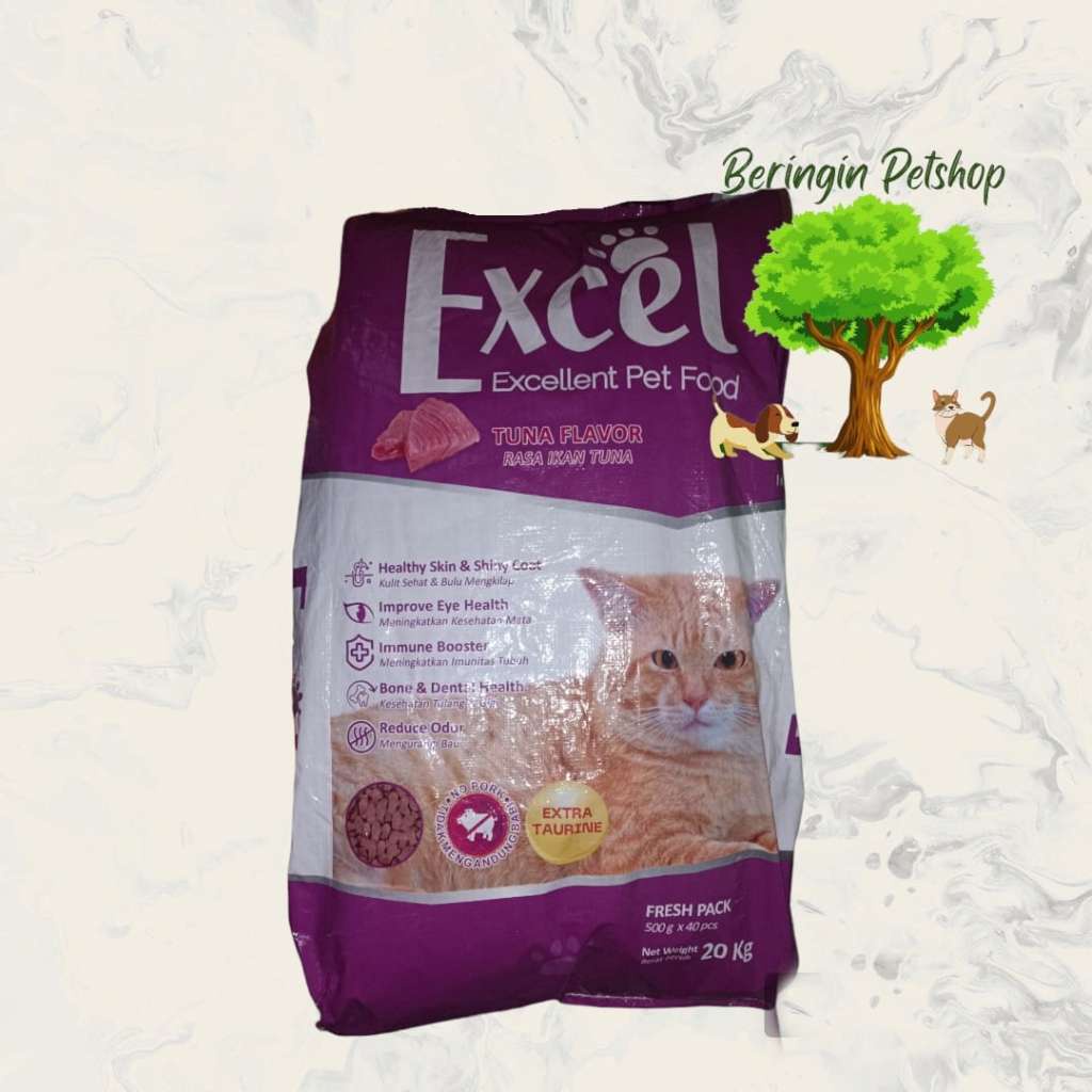 Jual EXCEL CAT FOOD IKAN 20 KG (GRAB / GOJEK) | Shopee Indonesia