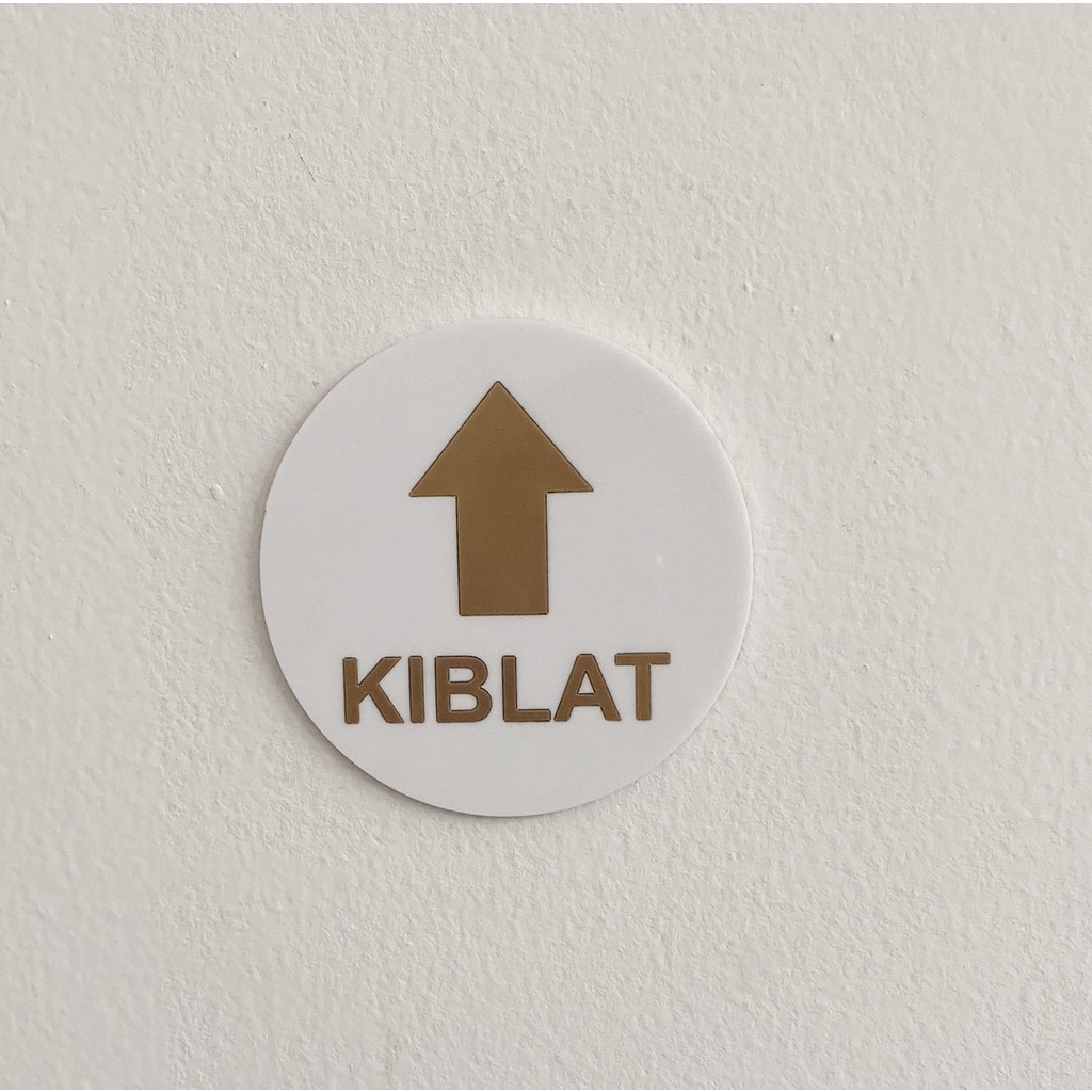 Jual Sign Akrilik Arah KIBLAT | Penunjuk Arah Kiblat Sholat | Petunjuk ...