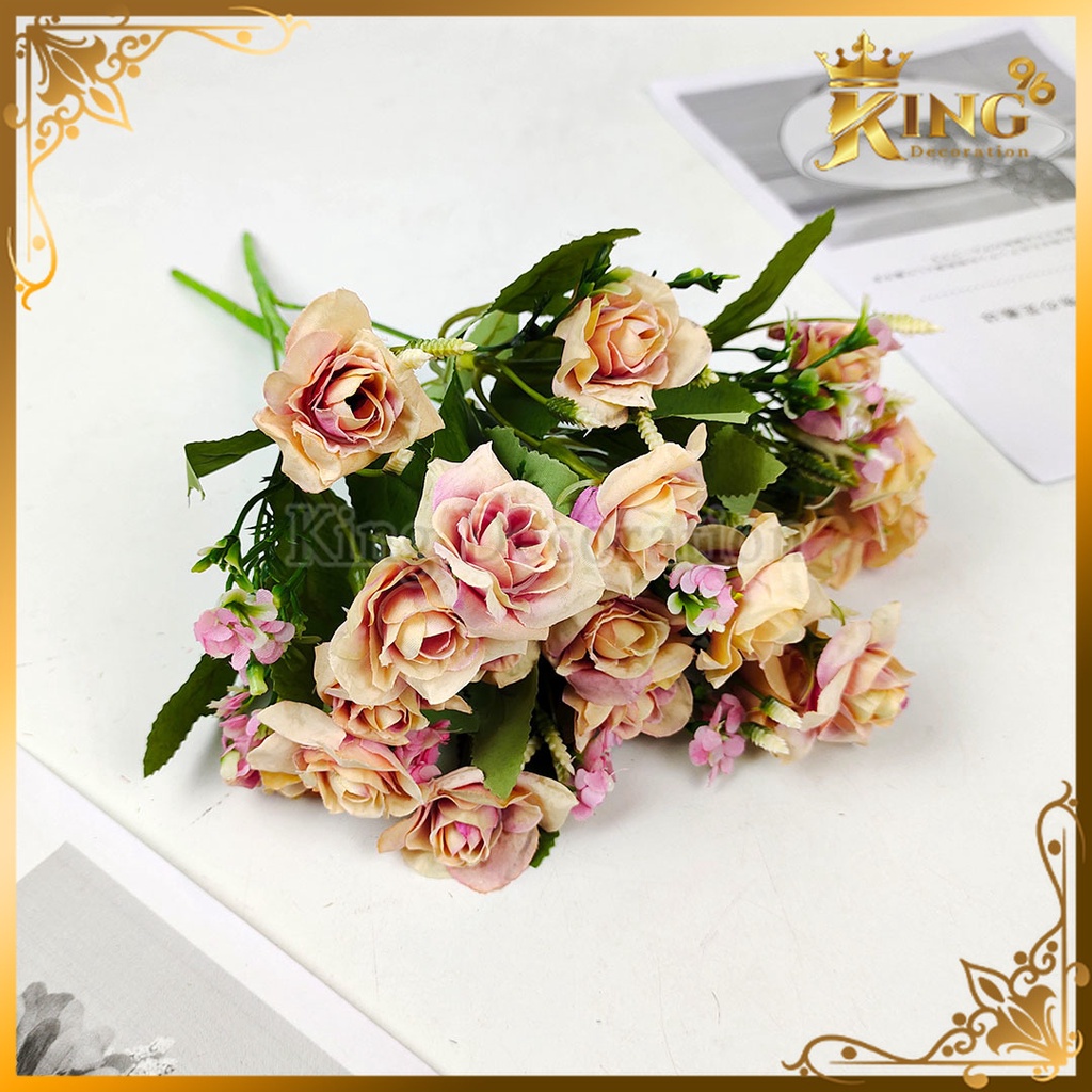 Jual Bunga Mini Rose Panca Warna Cabang 5 Bunga Mawar Mini - bunga ...