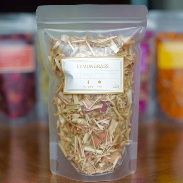 Jual Lemongrass Tea Pure Premium Teh Serai Dried Sereh kering 10gr ...