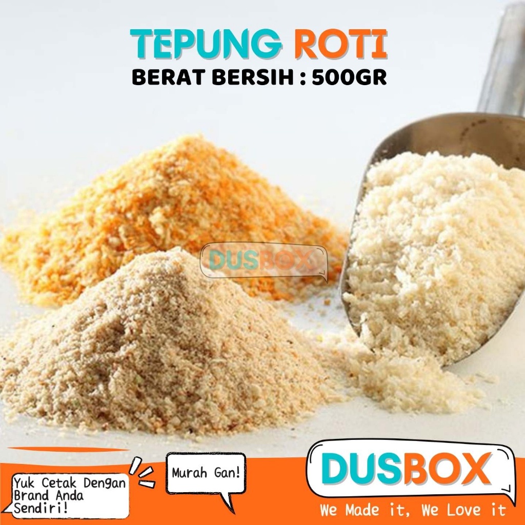 Jual Tepung Roti / Tepung Panir 500gr / Tepung Roti Oren / Tepung Roti ...