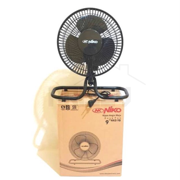 Jual Niko Kipas Angin Meja Besi Desk Fan Nkd 9b 9 Inch Shopee Indonesia