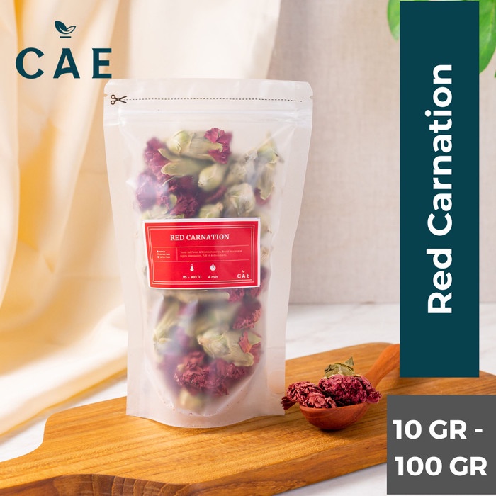Jual Red Carnation Flower Tea Bunga Anyelir Teh Tisane Organik Seduh ...