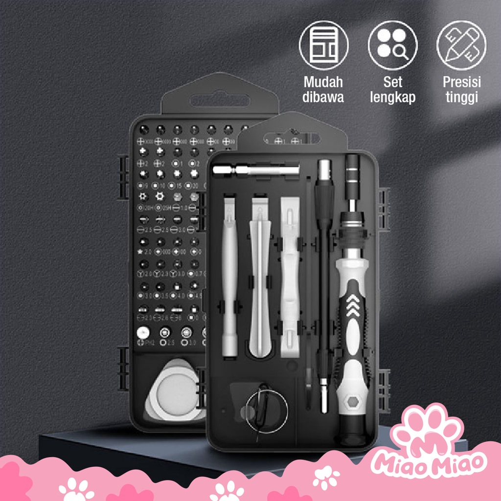 Jual [115-in-1] Obeng Set Magnetic | Peralatan Servis Gadget Presisi ...