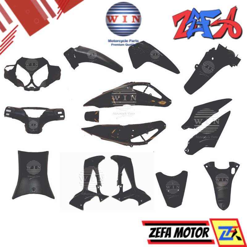 Jual Win - Full Body Supra X 125 Batman Hitam 2007 2008 2009 2010 2011 ...