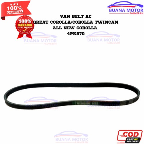 Jual Van Belt Ac 4PK870 All New Corolla/Great Corolla Mitsuboshi ...