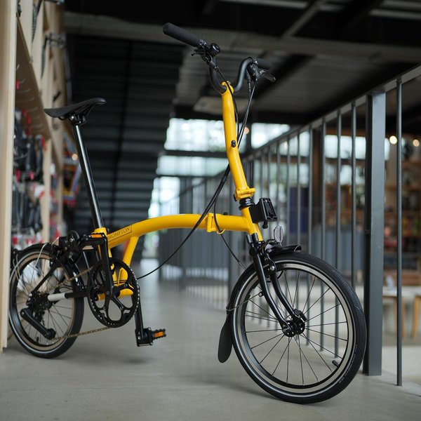 Jual Brompton P Line Titanium Urban Mid Rise Yellow Bumblebee | Shopee ...