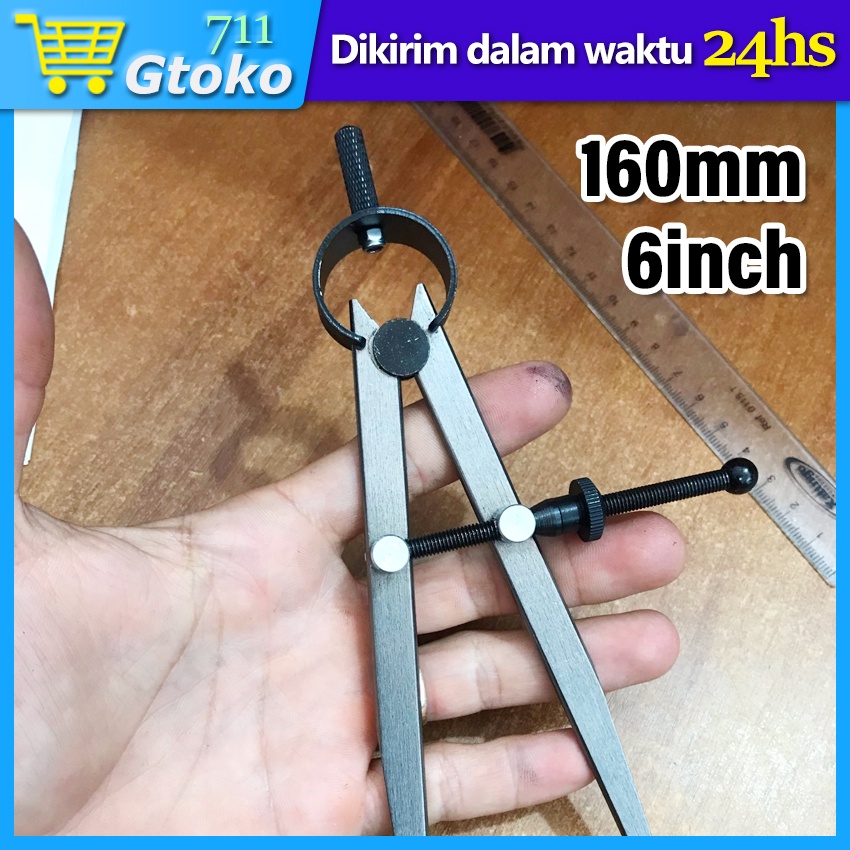 Jual Jangka Tusuk 6 Inch Jangka Bubut Lurus Stelan Adjustable Spring ...