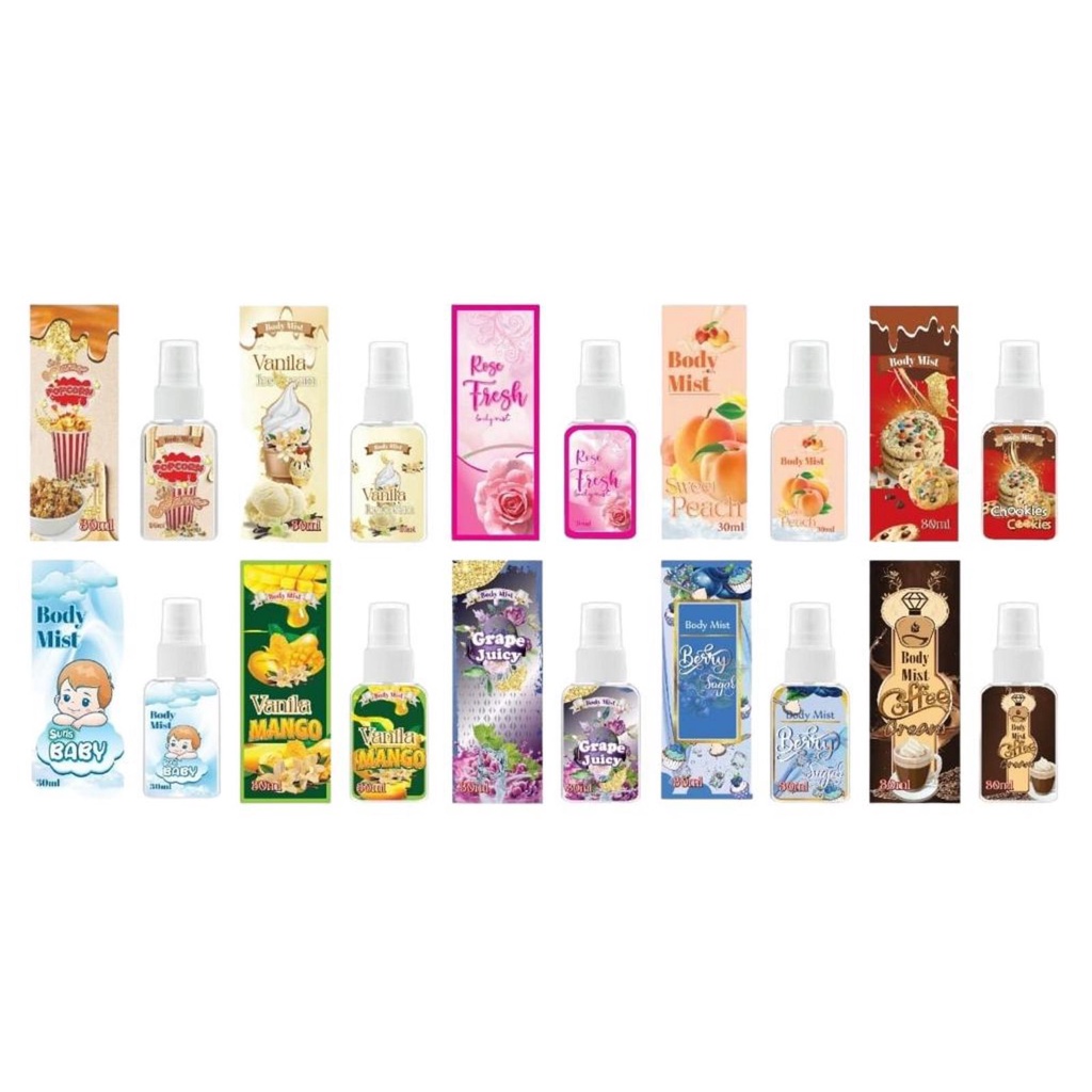Jual [ WB ] Parfum Body Mist 30ml Premium Popcorn Caramel Unisex ...