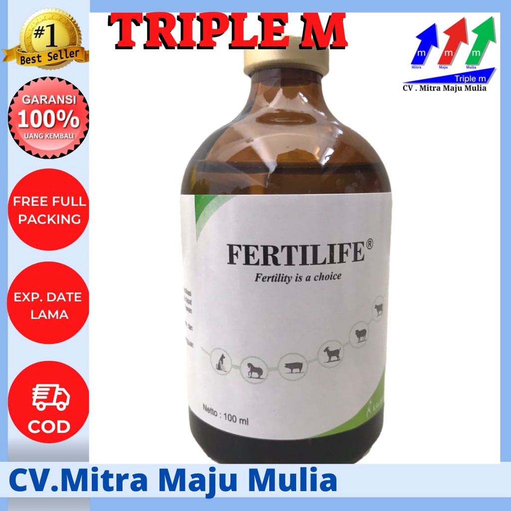 Jual Fertilife 100 ml KALBE - Vitamin AD3E Hewan setara VITOL 140 ...