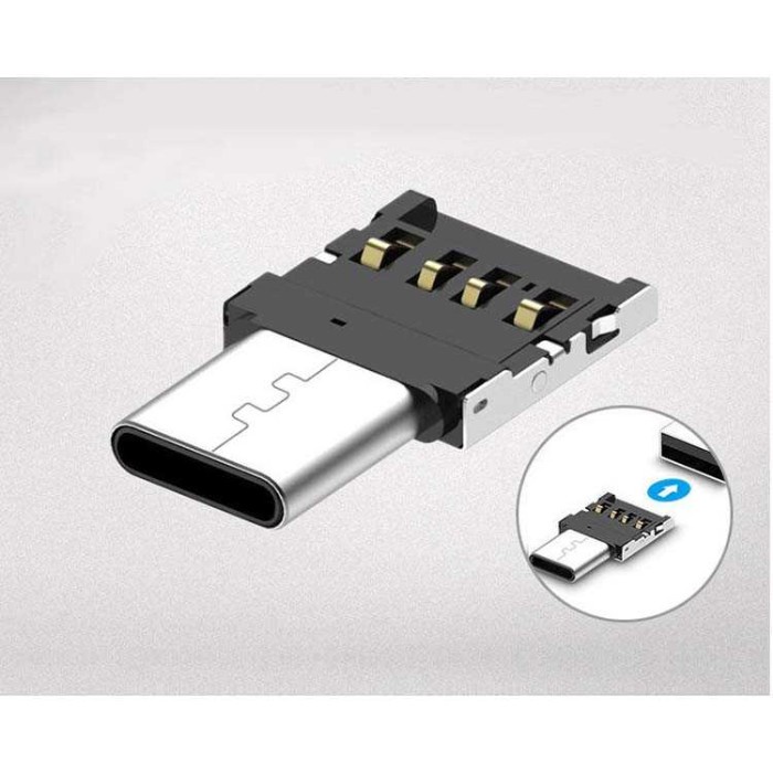 Jual Konverter Colokan Type C Ke to USB 2.0 OTG | Shopee Indonesia